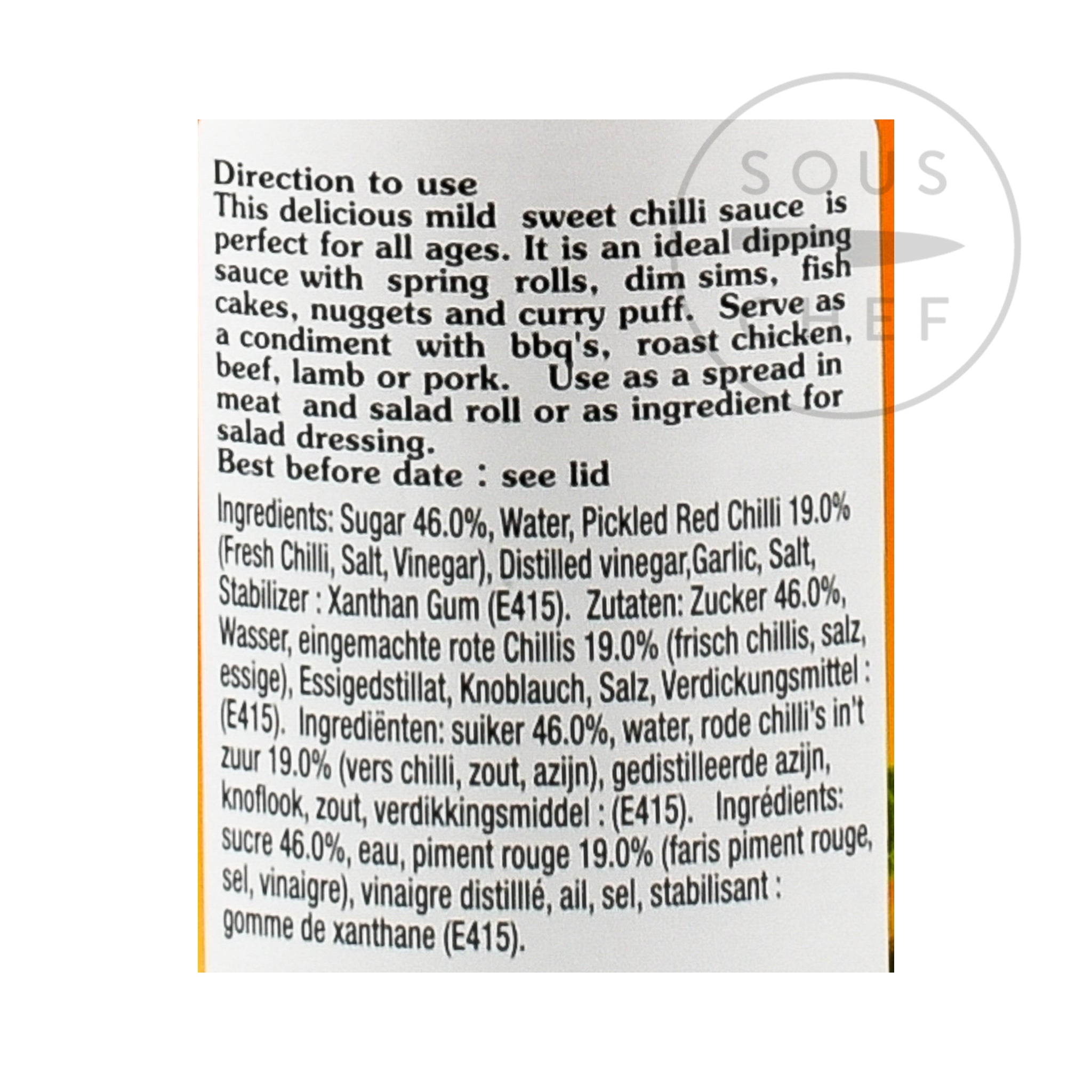 Mae Ploy Sweet Chilli Sauce 730ml | Buy online at Sous Chef UK