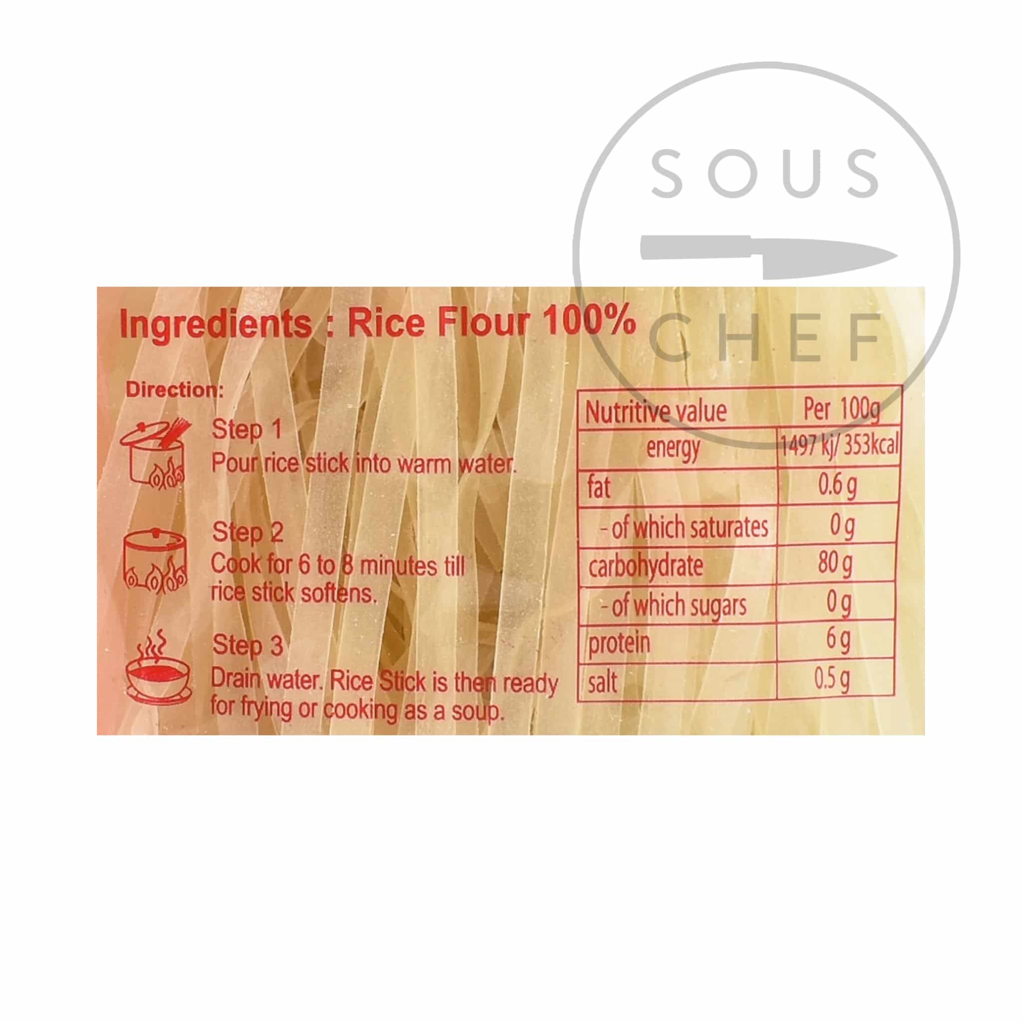 Red Dragon Rice Sticks 5mm 375g | Buy online UK – Sous Chef UK
