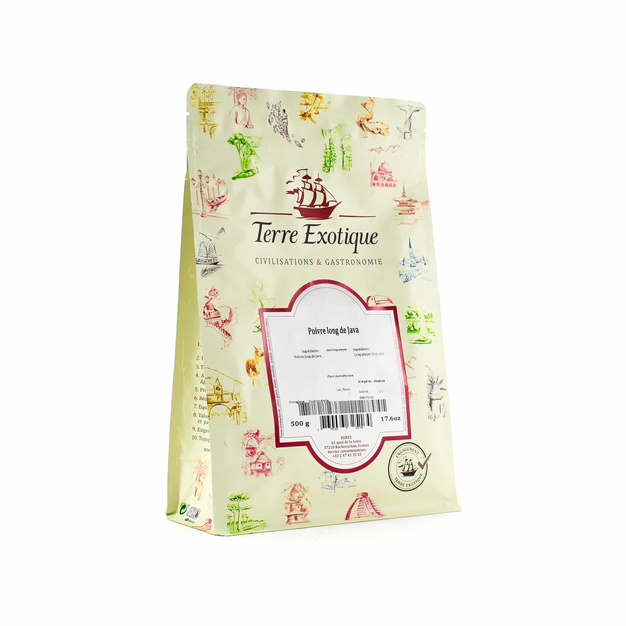 Terre Exotique Java Long Pepper 500g | Buy online at Sous Chef UK