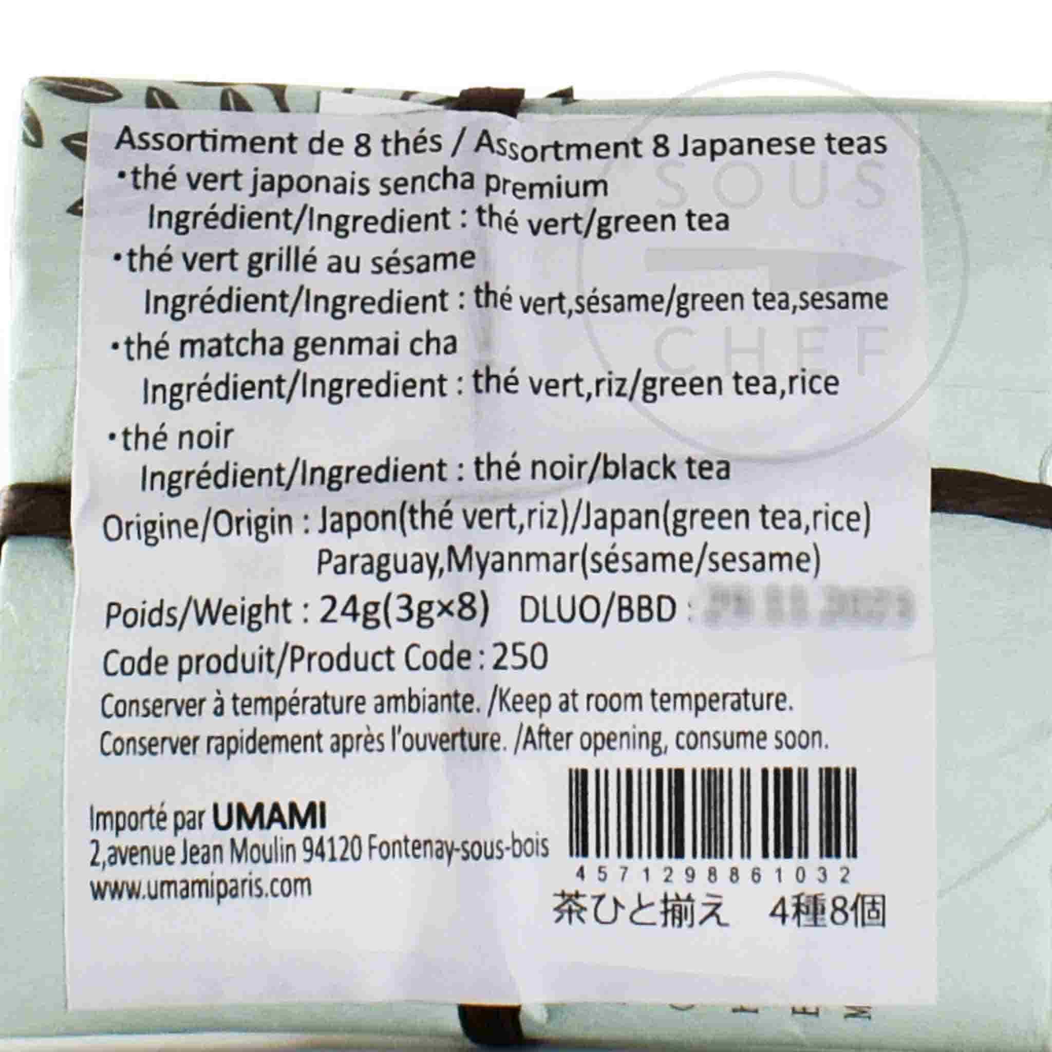 Japanese Green Tea Assortment, 8 Sachets | Buy online UK – Sous Chef UK