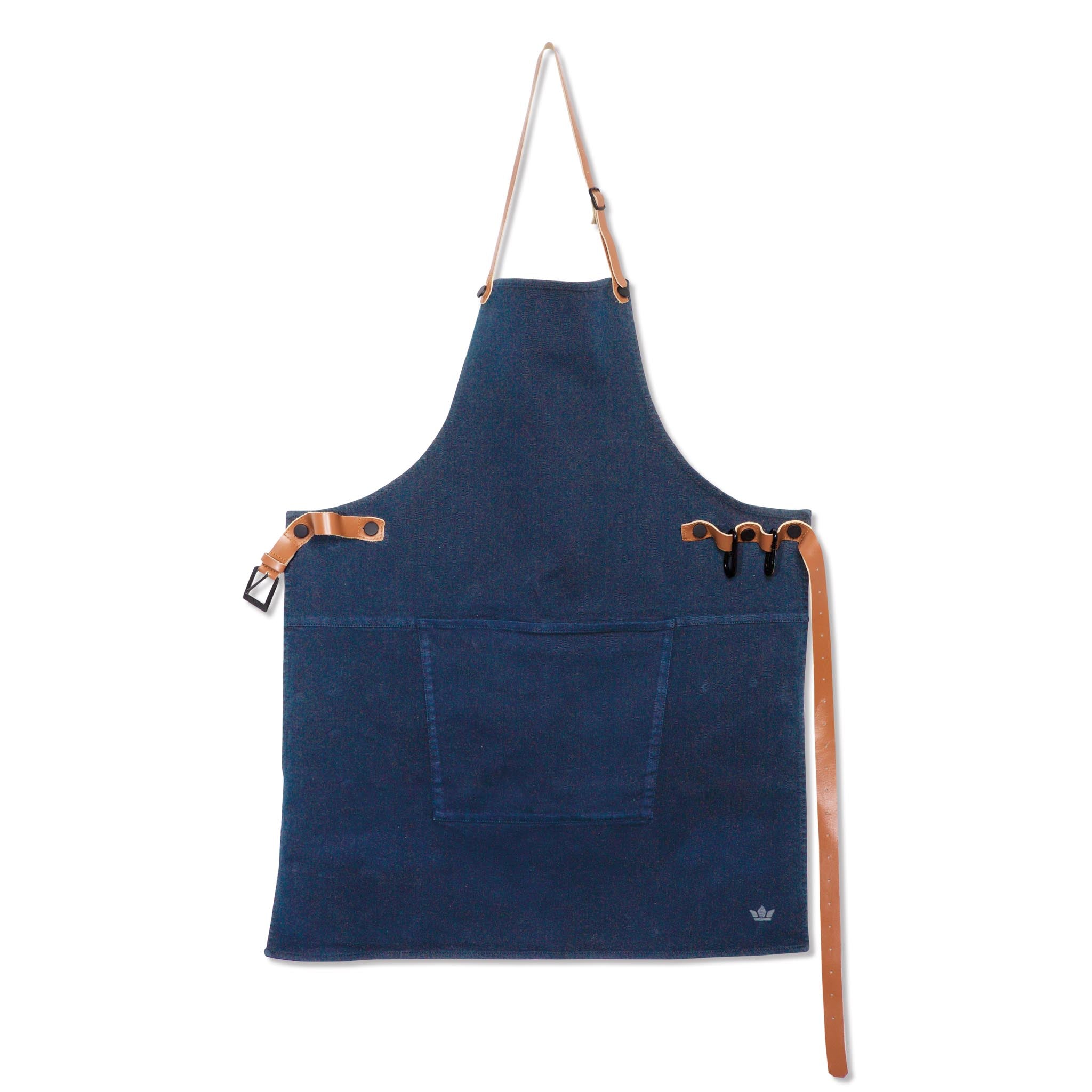 Dutch Deluxes Canvas BBQ Apron in Dark Blue - Buy online today at Sous Chef UK
