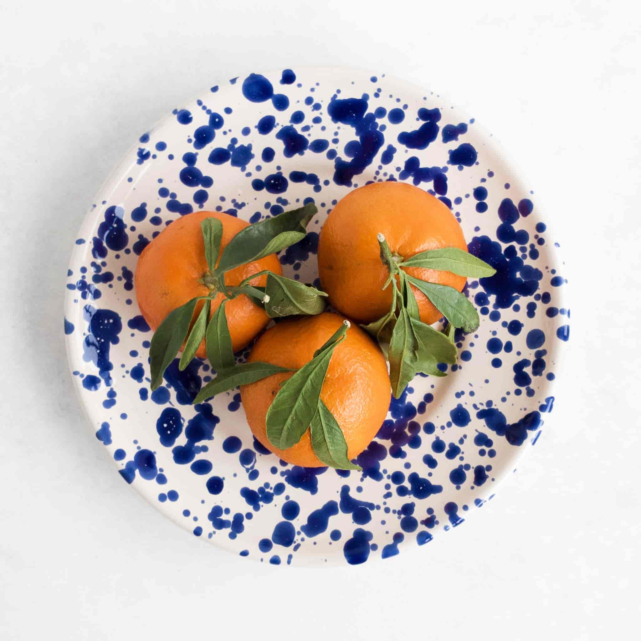 Puglia Blue Splatter Side Plate 19cm | Buy online at Sous Chef UK