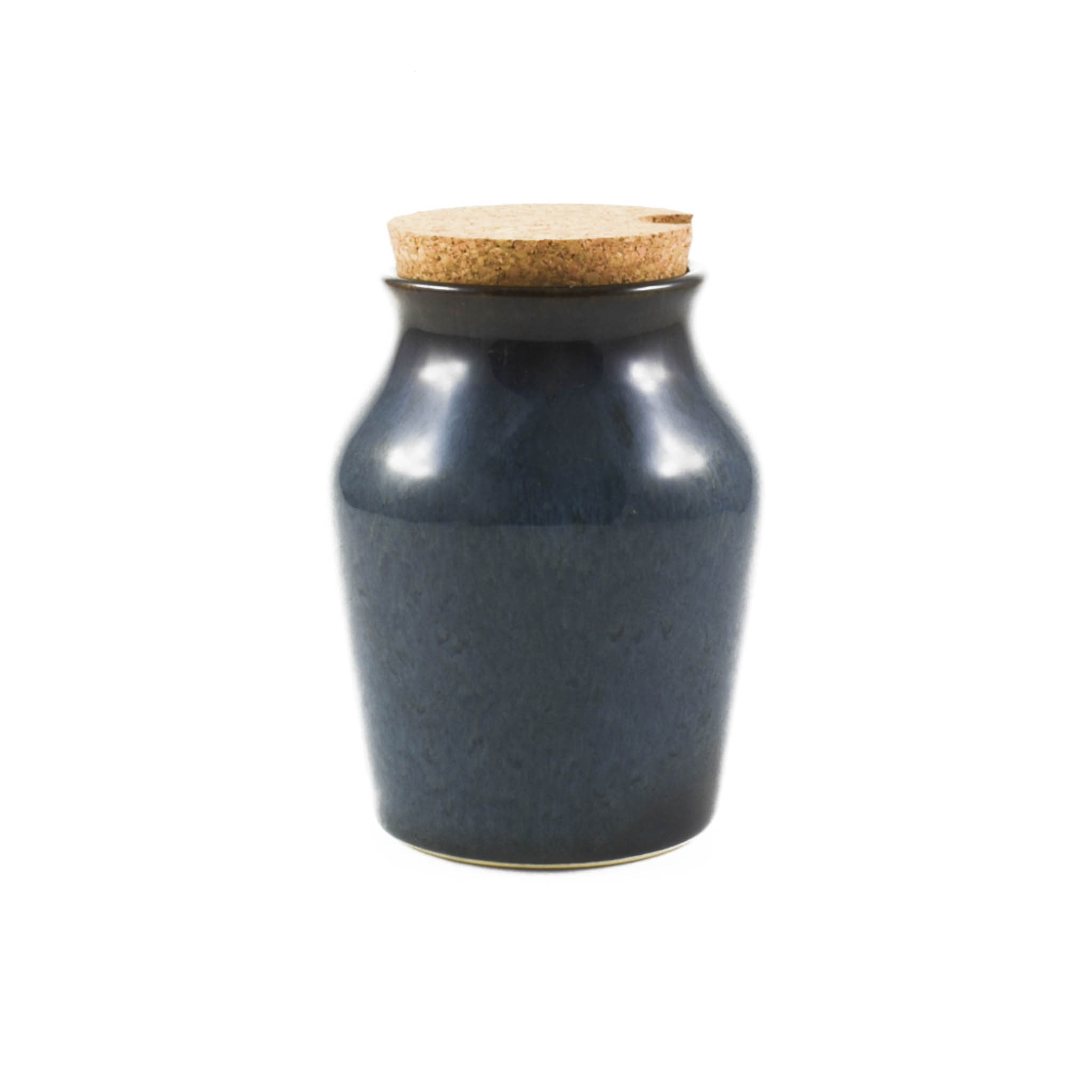 Blue Glaze Salt Pot with Cork Lid (mustard pot) | Buy online UK – Sous ...